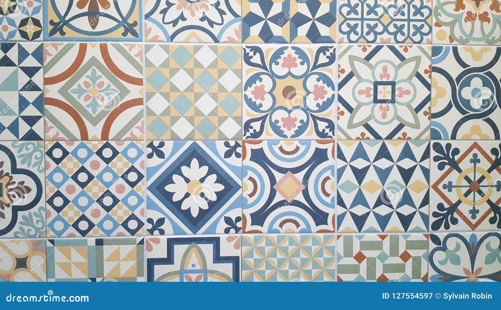 Ceramic Decorative Tiles Azulejos Patterns Stock Image - Image of ...