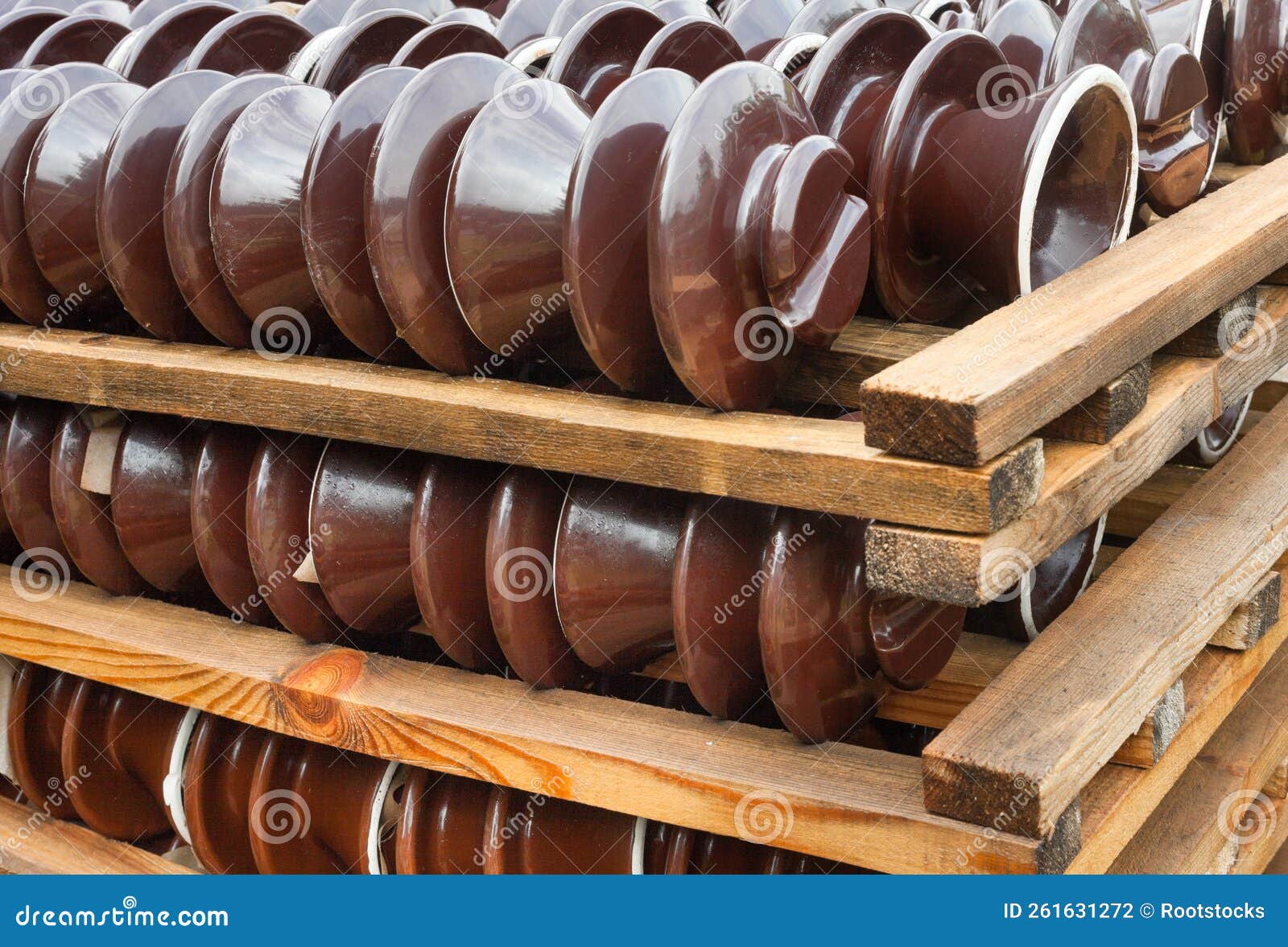 Ceramic disc insulators stock photo. Image of energy - 261631272