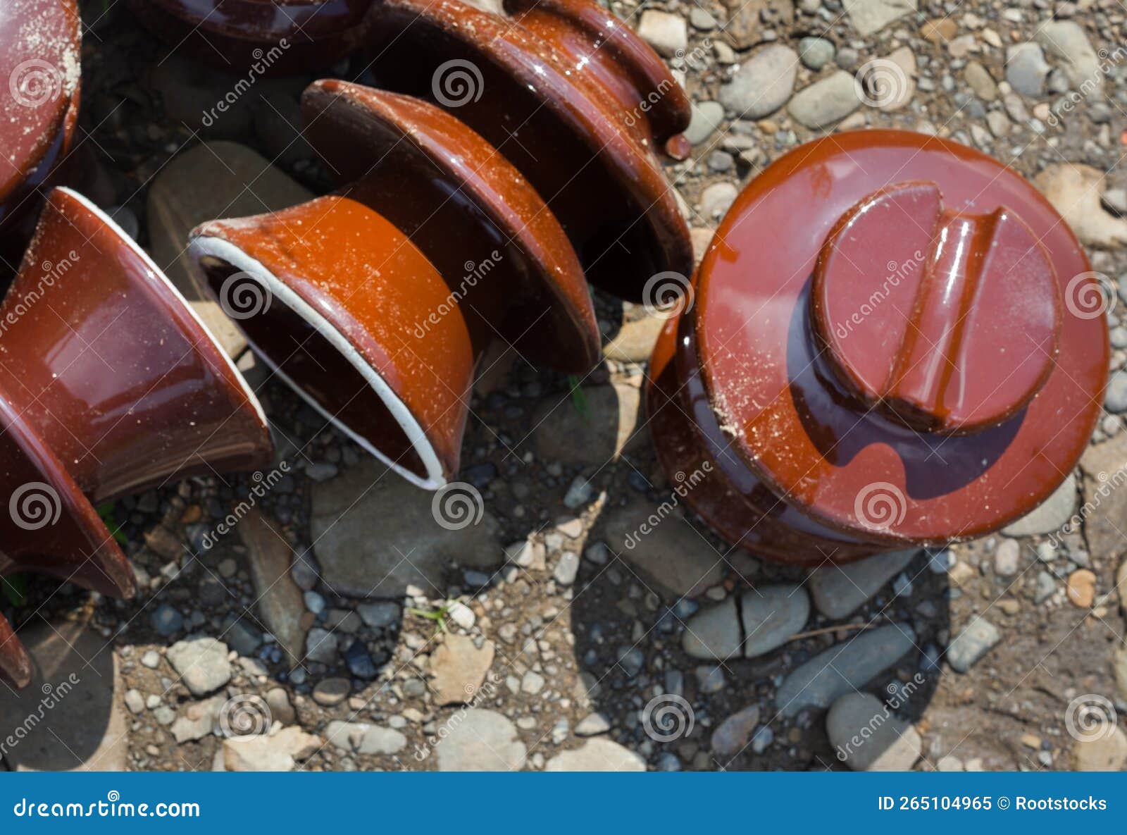 Ceramic disc insulators stock image. Image of power - 265104965