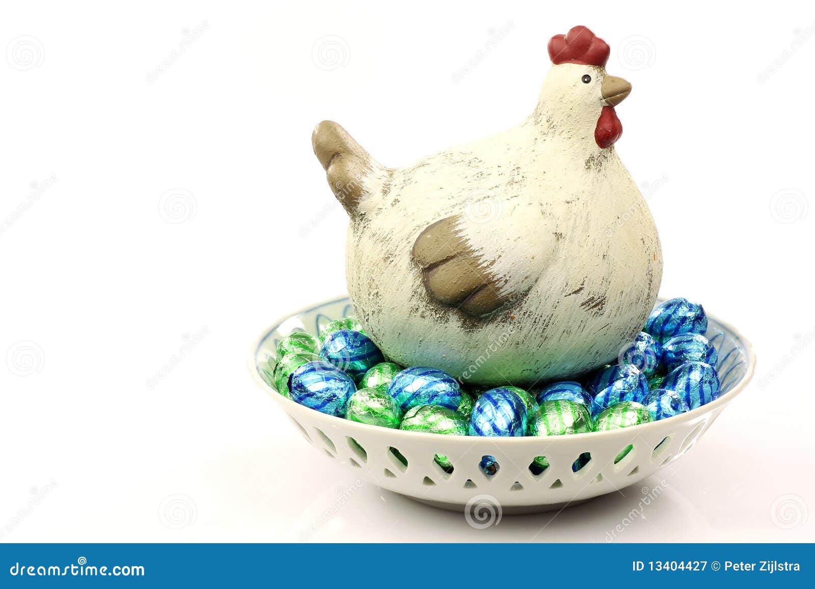 Ceramic easter chicken stock image. Image of bowl, chicken - 13404427
