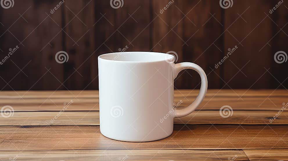 Ceramic empty coffee mug stock illustration. Illustration of solitary ...