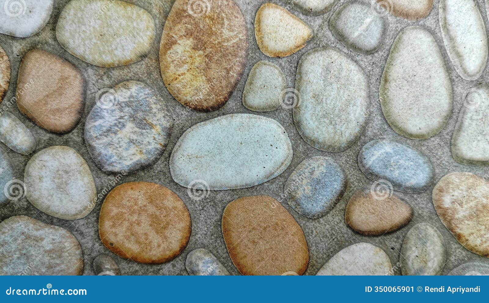 Ceramic Floor with an Aesthetic Ceramic Stone Motif at the Front of the ...