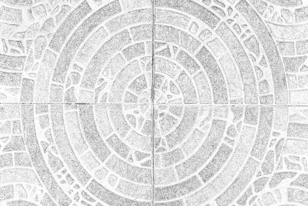 Ceramic Floor Tile with Circular Pattern Texture and Background ...