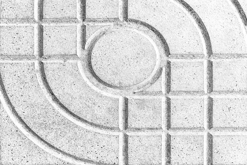 Ceramic Floor Tile with Circular Pattern Texture and Background ...