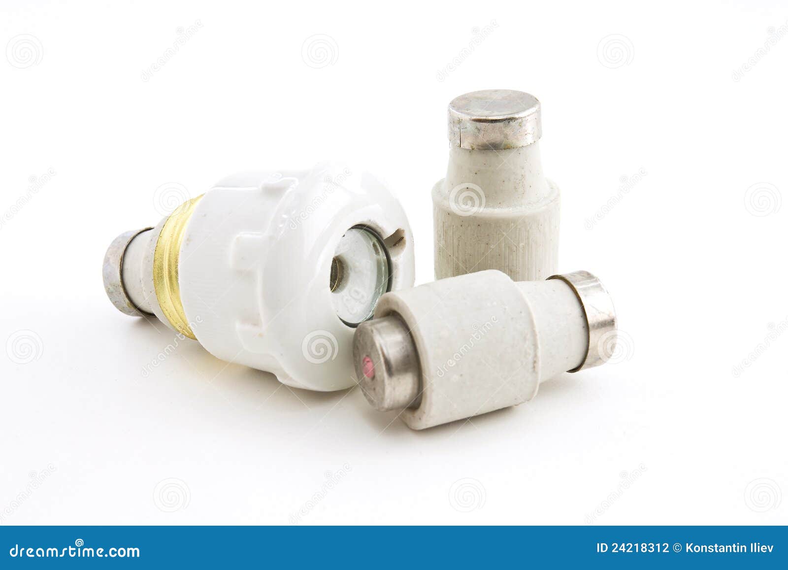 Ceramic Fuse stock photo. Image of domestic, power, amperage - 24218312