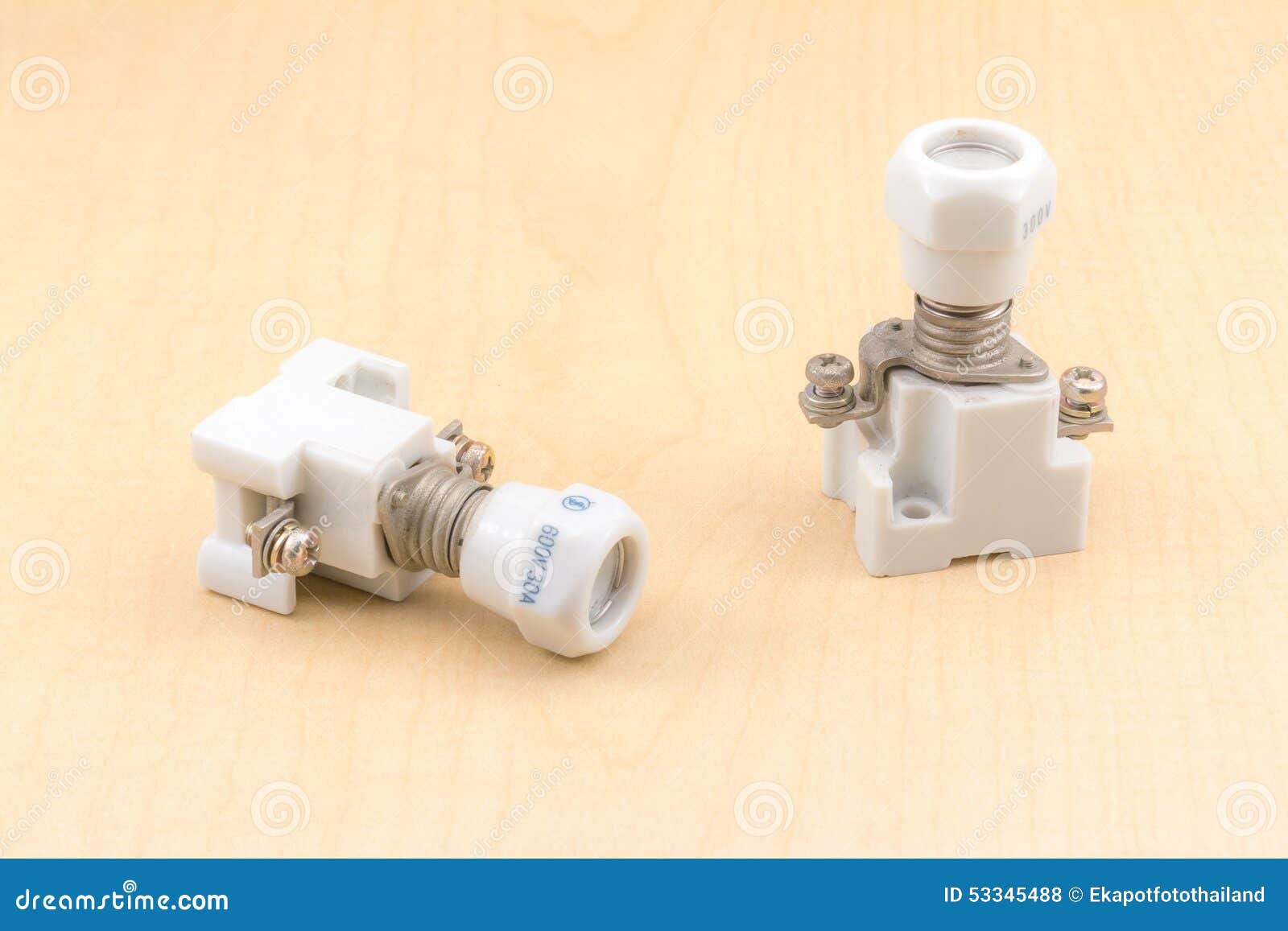 Ceramic fuse stock photo. Image of industrial, white - 53345488