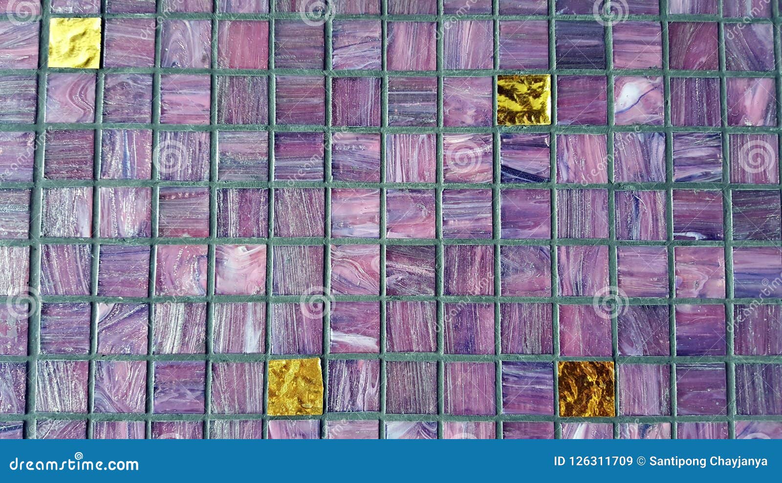 Ceramic Glass Colorful Tiles Mosaic Composition Purple Pattern ...