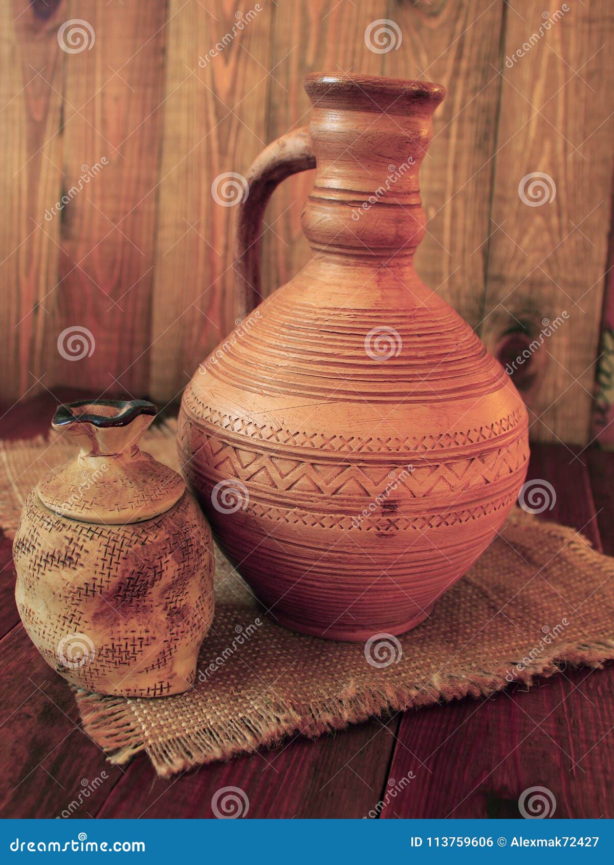 Earthenware on sale stock photo. Image of decanter, drink - 113759606