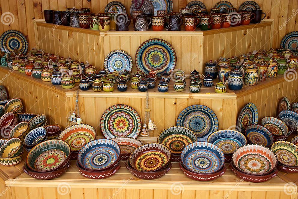 Ceramic handmade crockery stock photo. Image of vases - 2300272