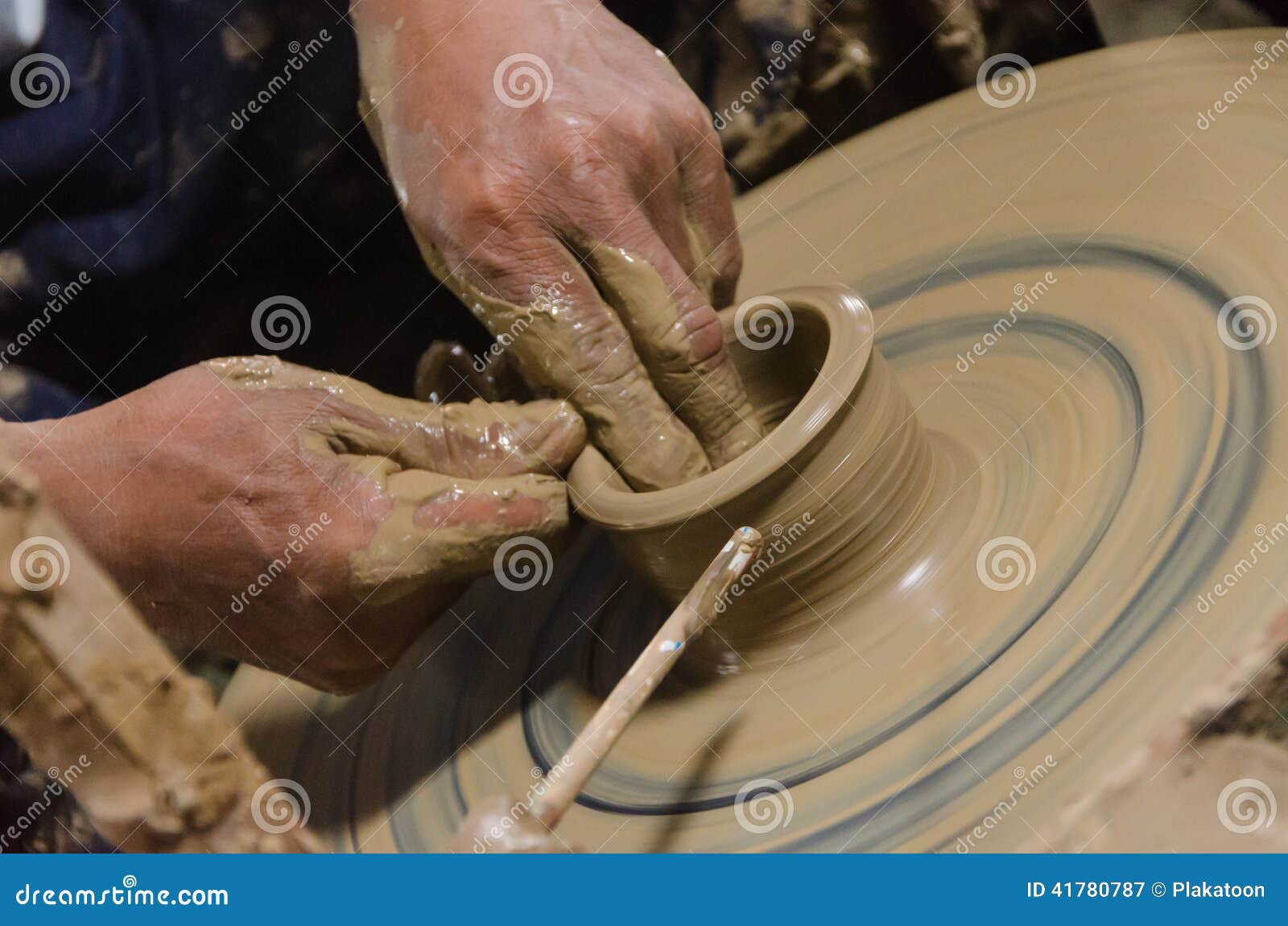 Ceramic from handmade stock image. Image of hand, natural - 41780787