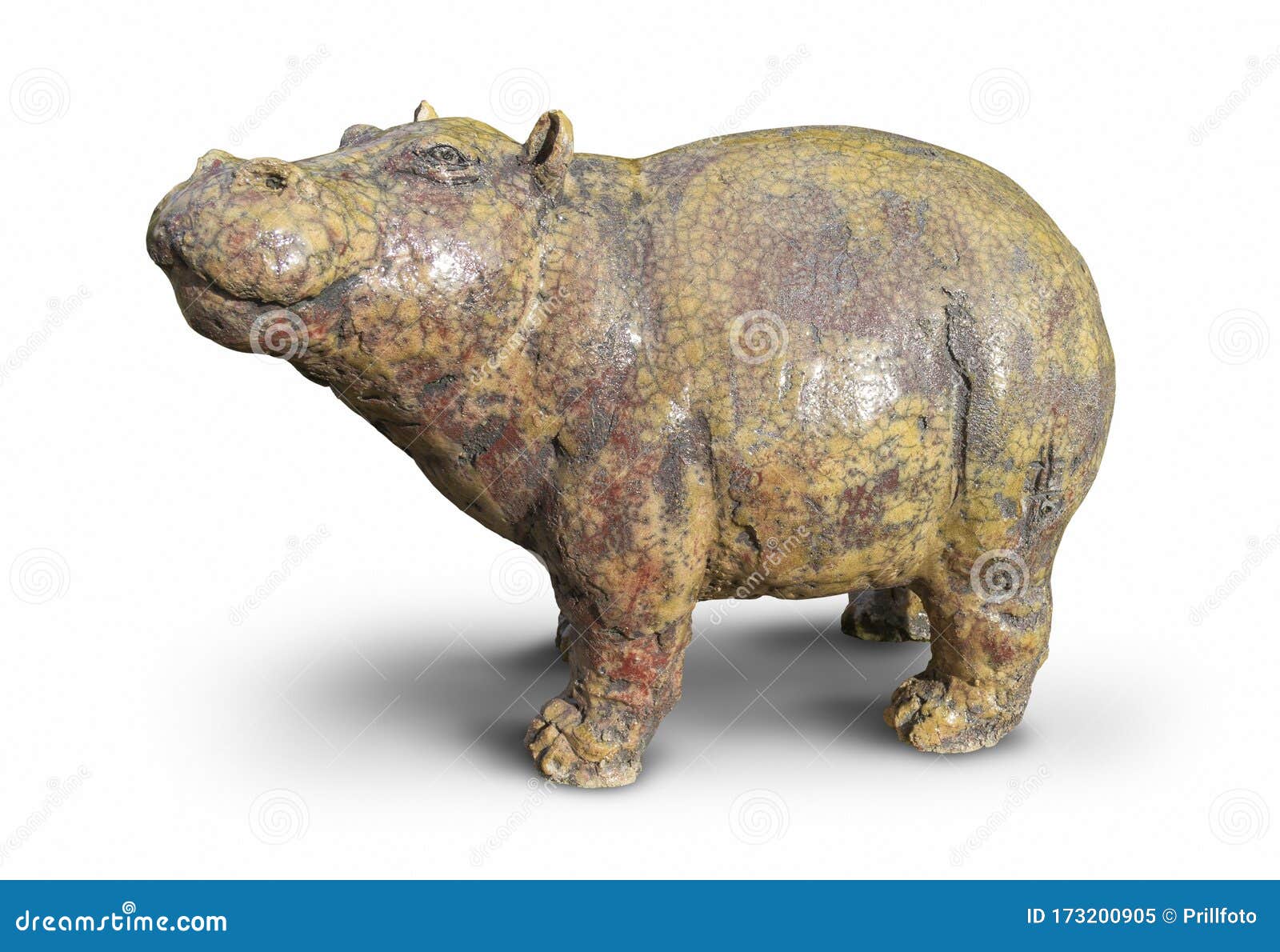 Ceramic hippo sculpture stock image. Image of hippopotamus - 173200905