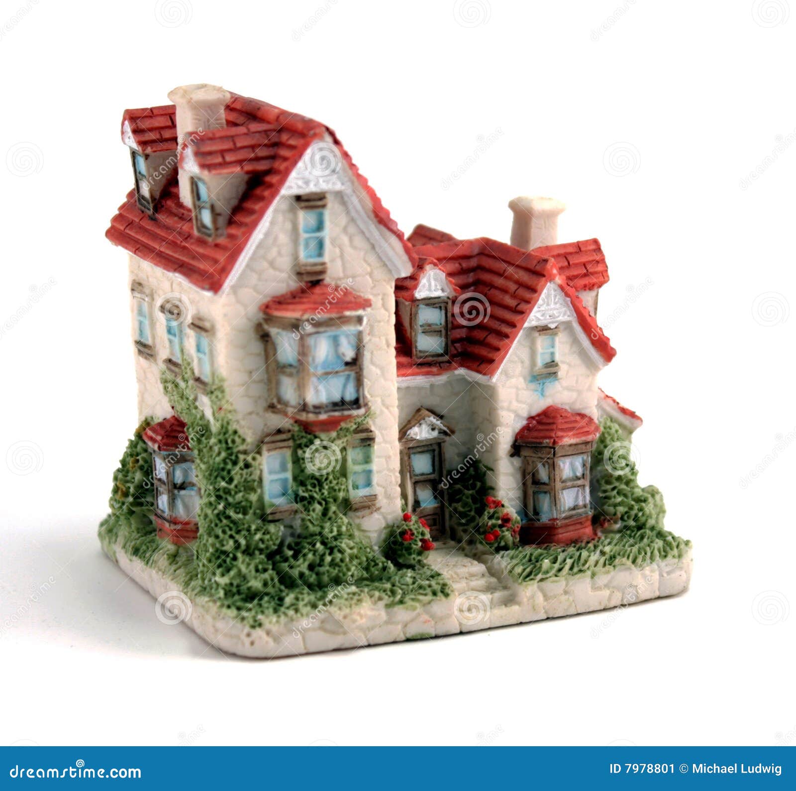 Ceramic House stock image. Image of roof, white, decoration - 7978801