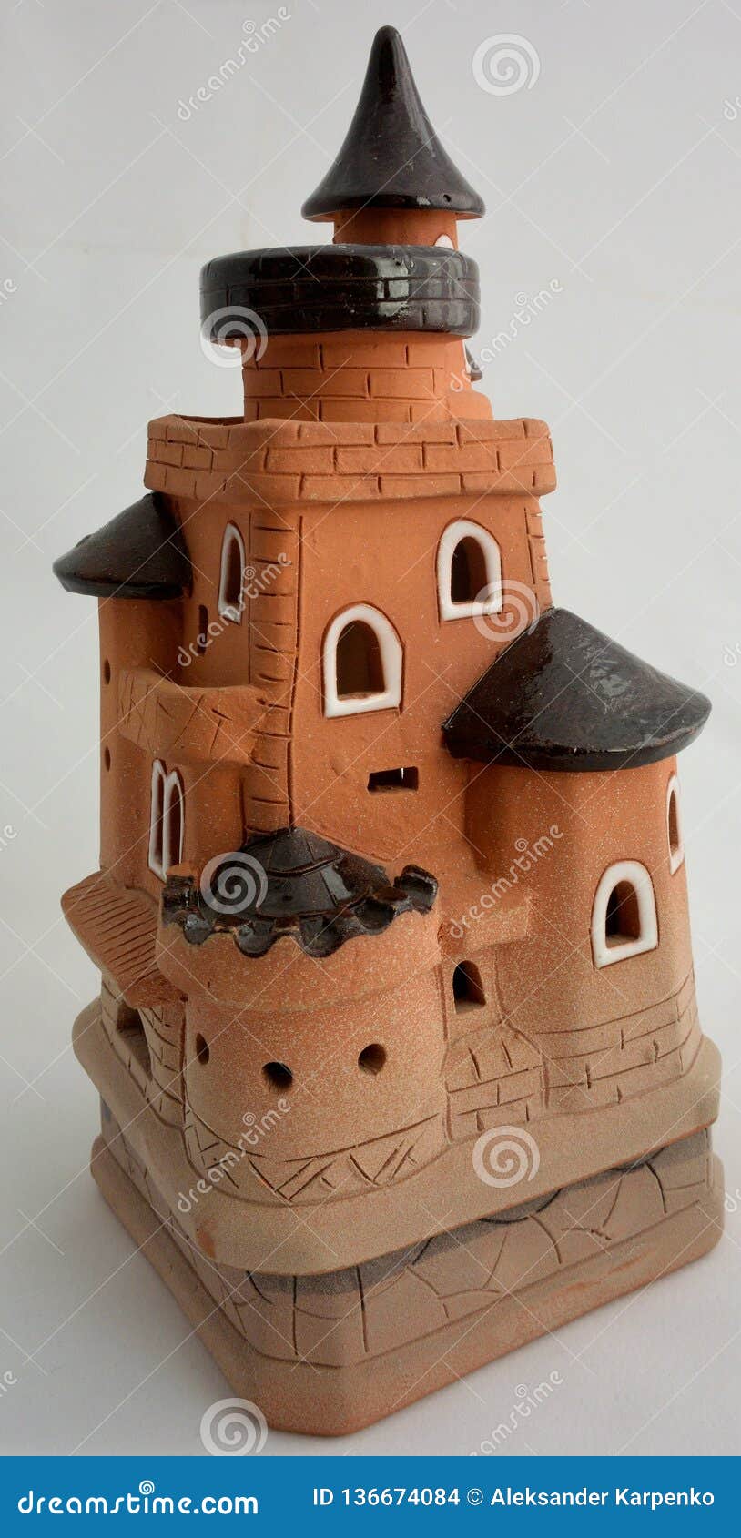 The ceramic house Castle stock photo. Image of vintage - 136674084