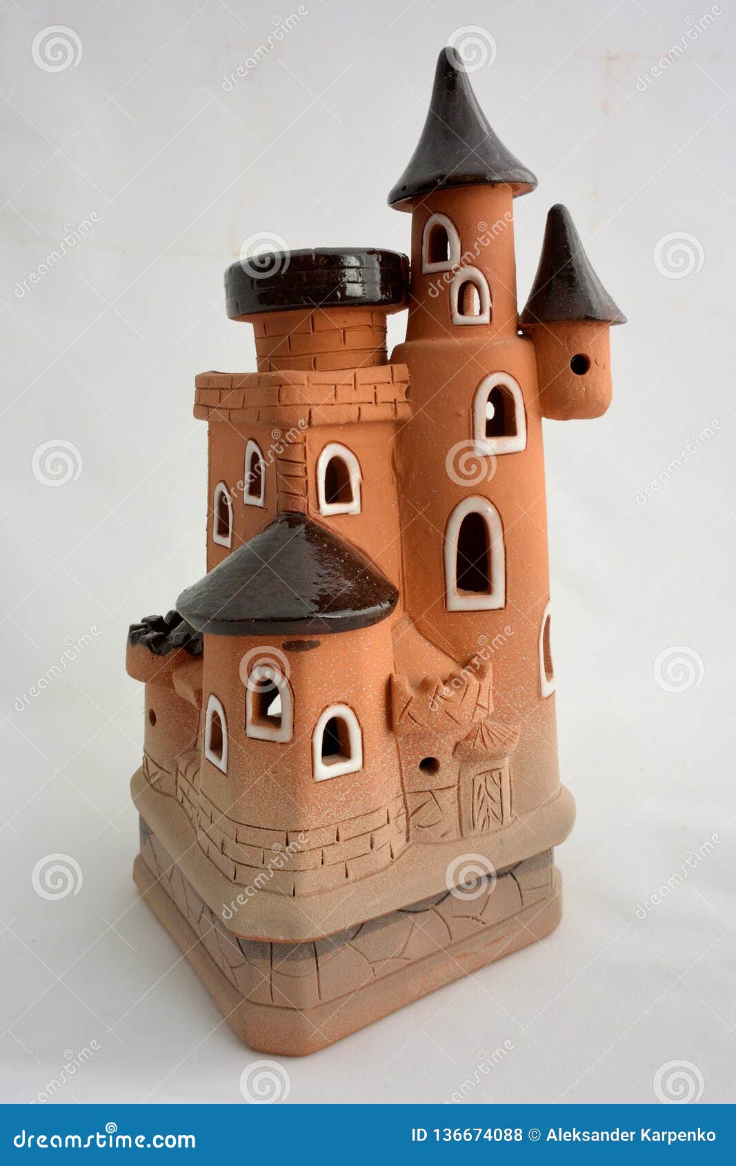 The ceramic house Castle stock photo. Image of ceramic - 136674088