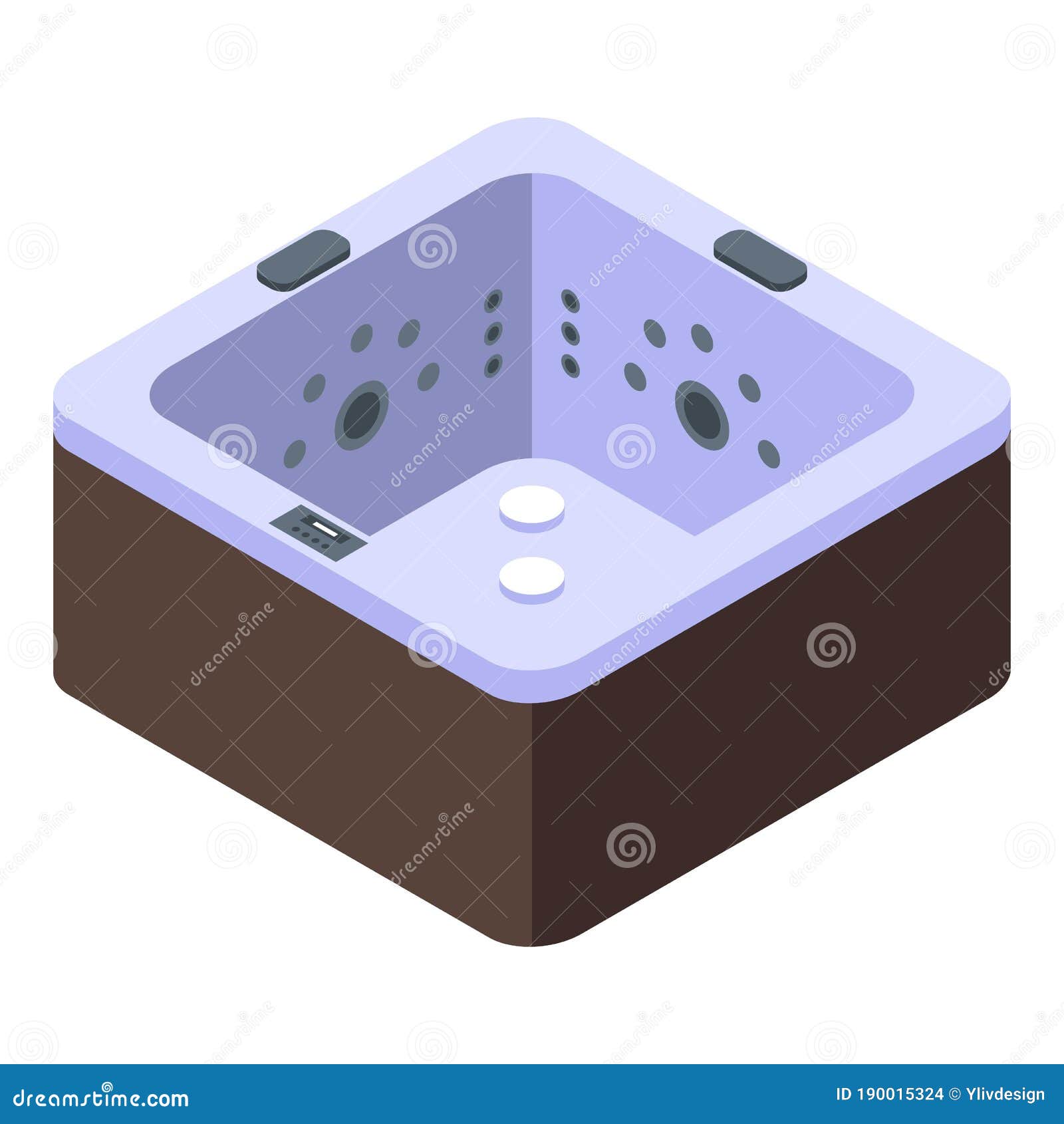 Spa Jacuzzi Icon, Simple Style Vector Illustration | CartoonDealer.com ...