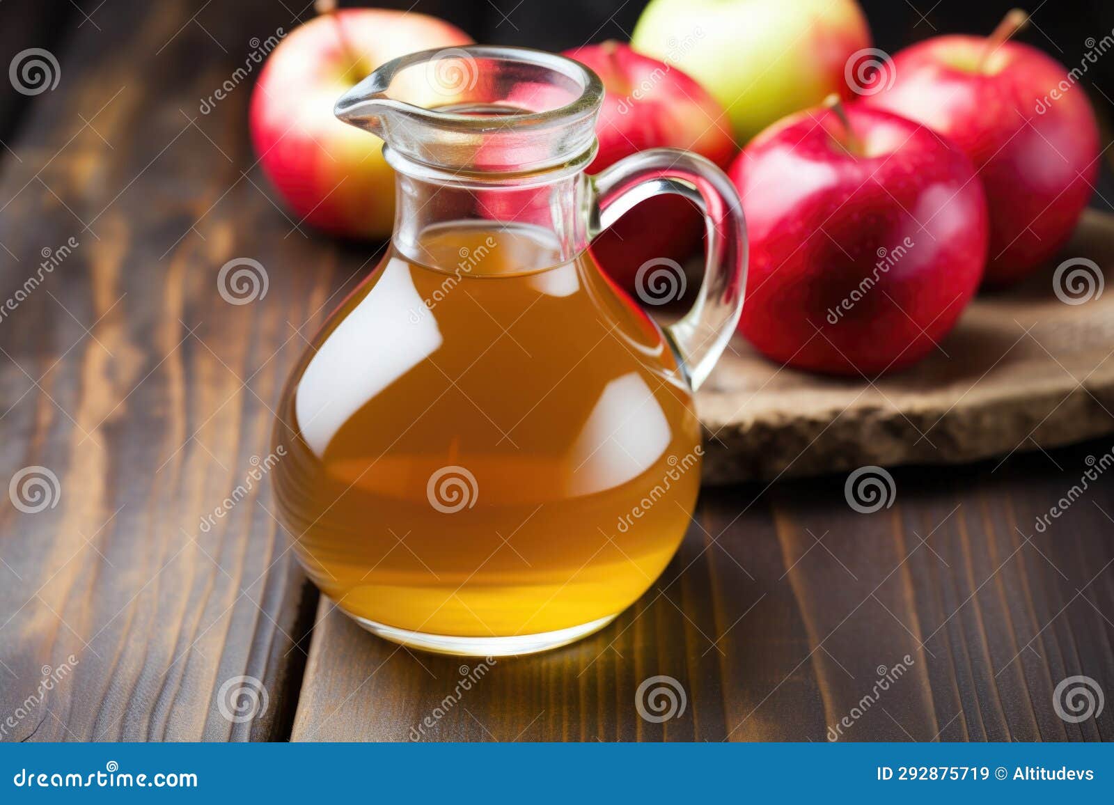 A Ceramic Jug Filled with Apple Cider Vinegar Stock Image - Image of remedy, generated: 292875719