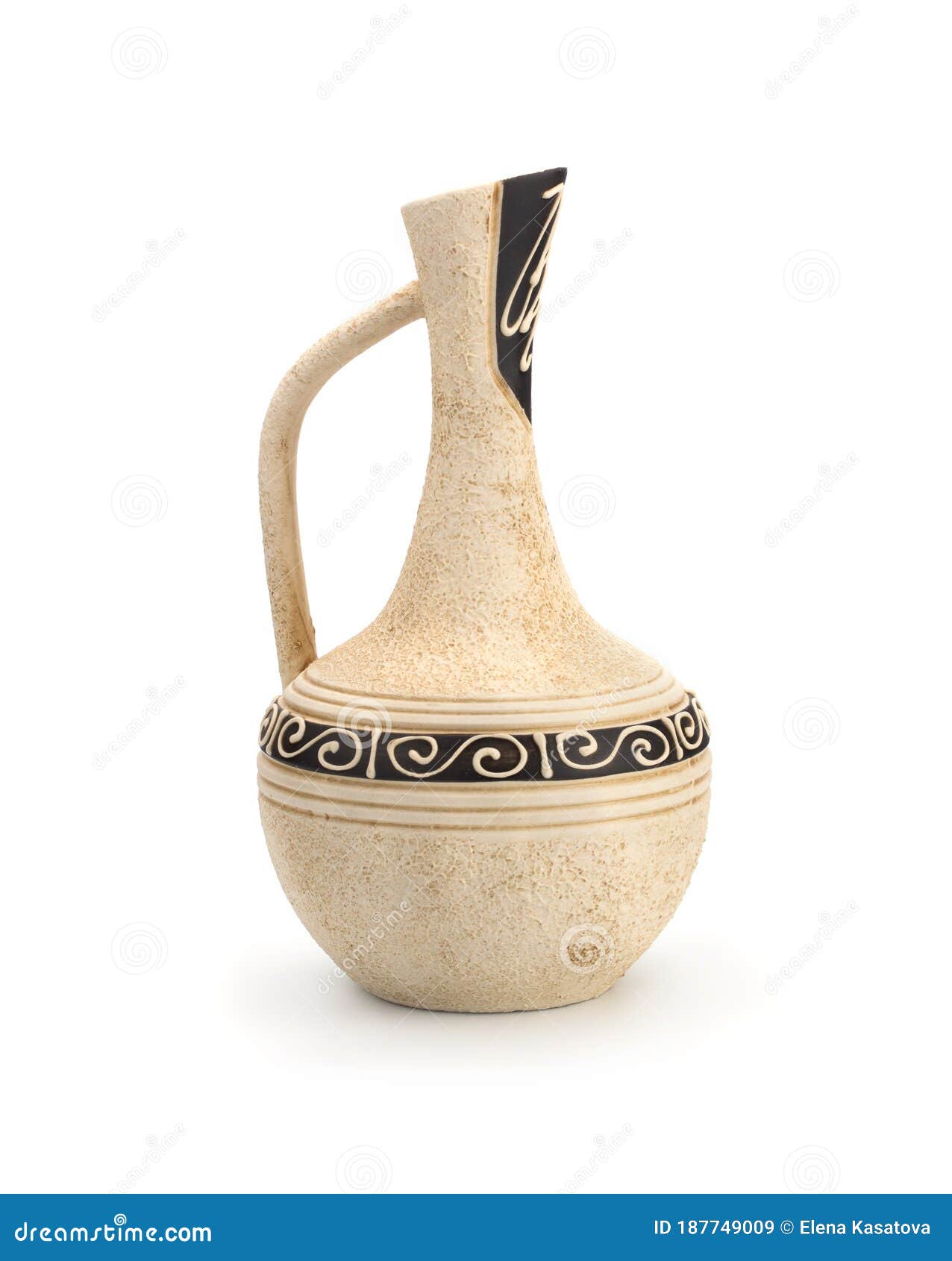 Ceramic Jug with Pattern in the Ancient Style Stock Image - Image of ...