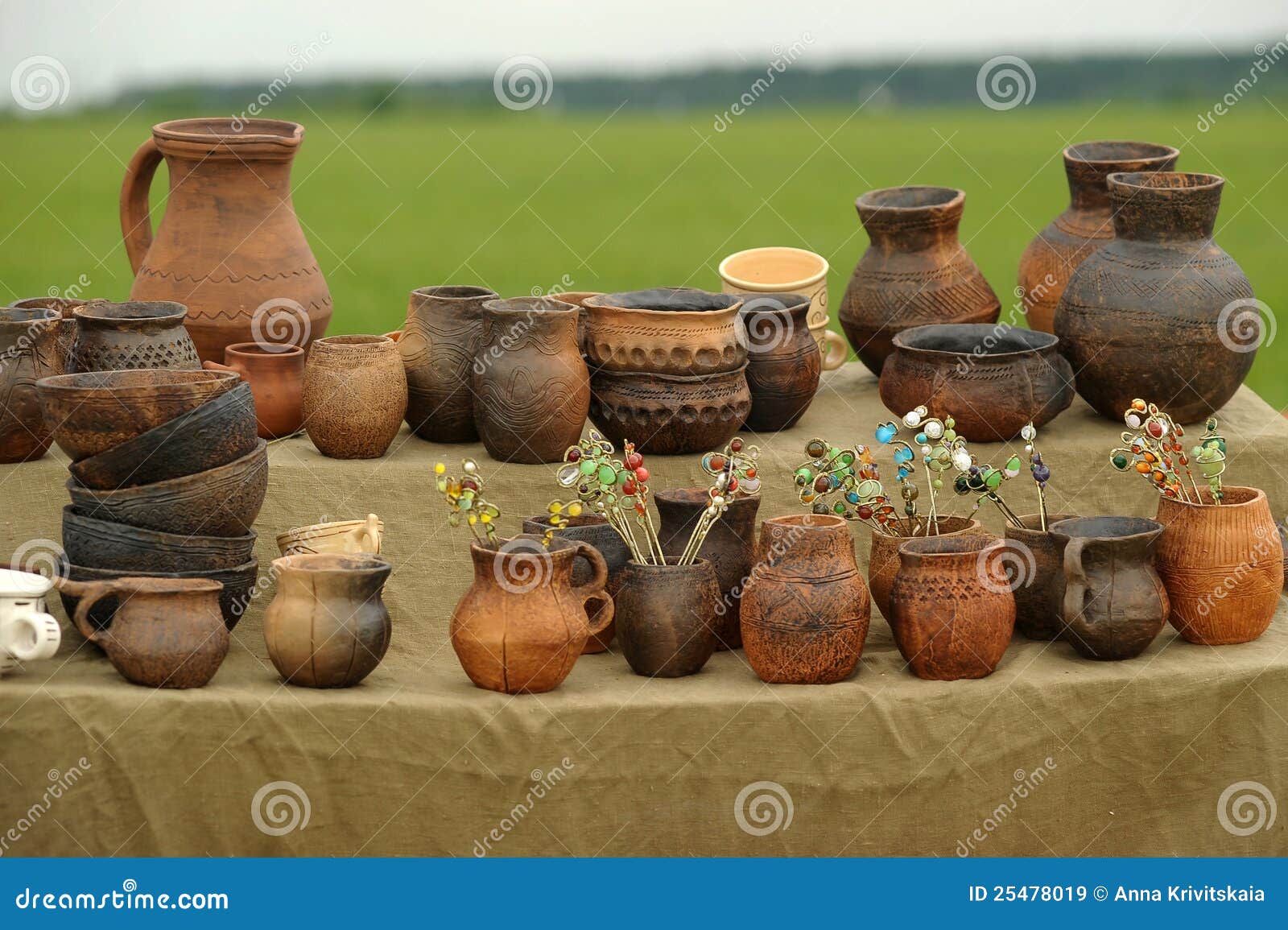 Ceramic jugs stock image. Image of decoration, ancient - 25478019