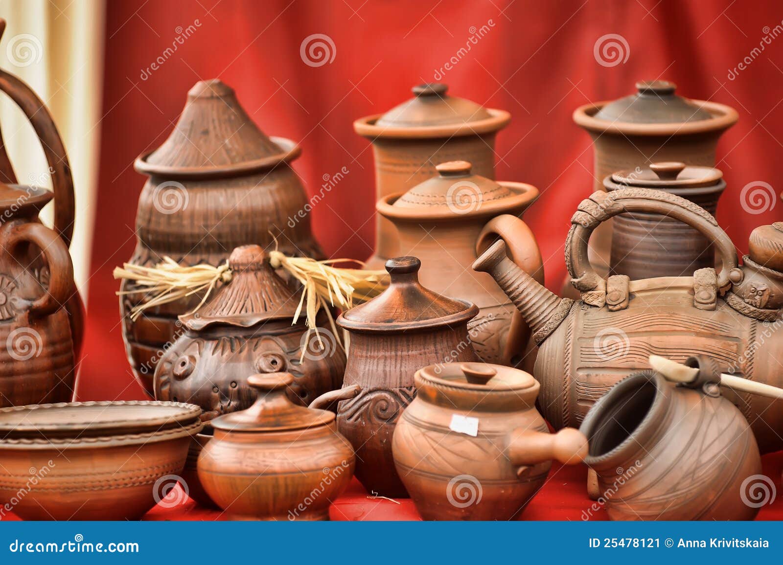 Ceramic jugs stock image. Image of cups, circles, culture - 25478121