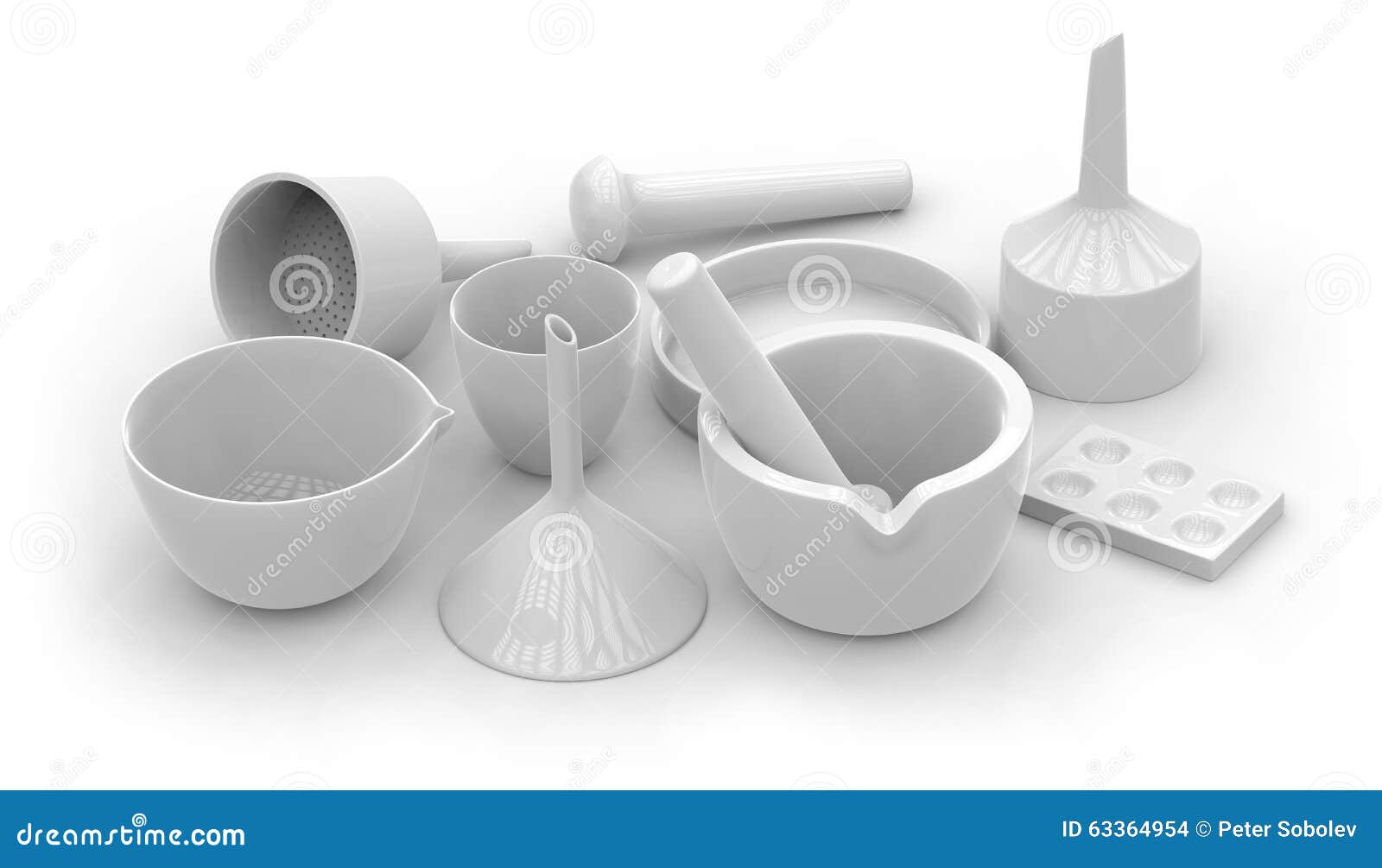 Ceramic labware stock photo. Image of industry, mortar - 63364954