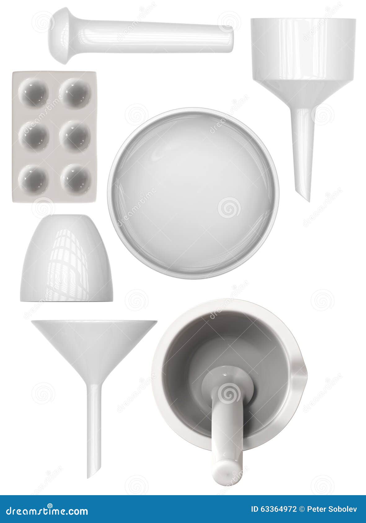 Ceramic labware stock photo. Image of crucible, laboratory - 63364972