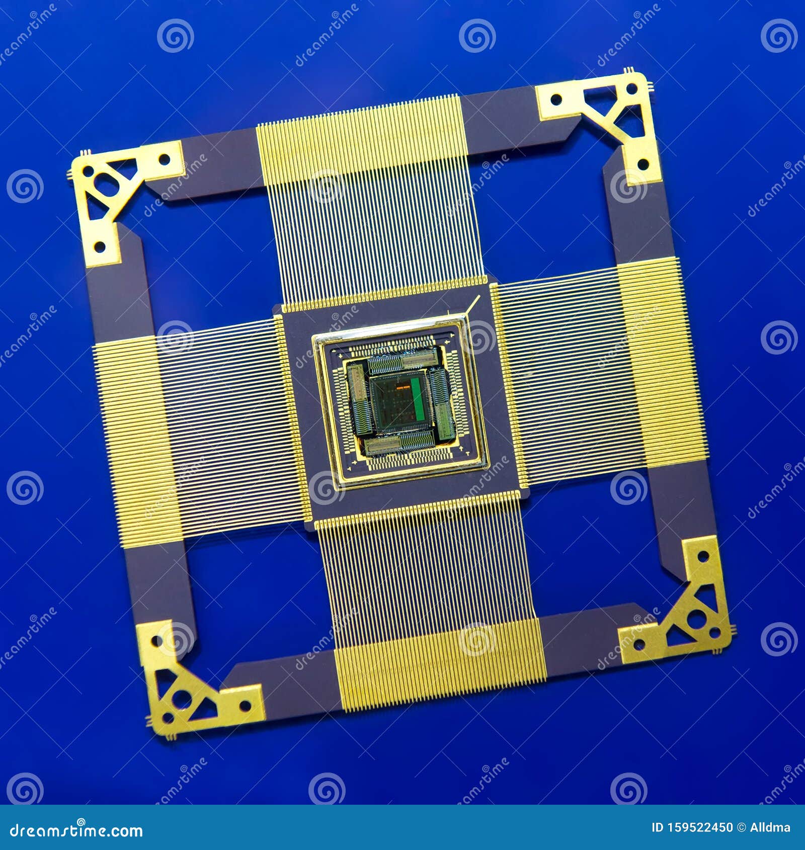 Ceramic-metal Case of a Chip. High Technologies Stock Photo - Image of ...