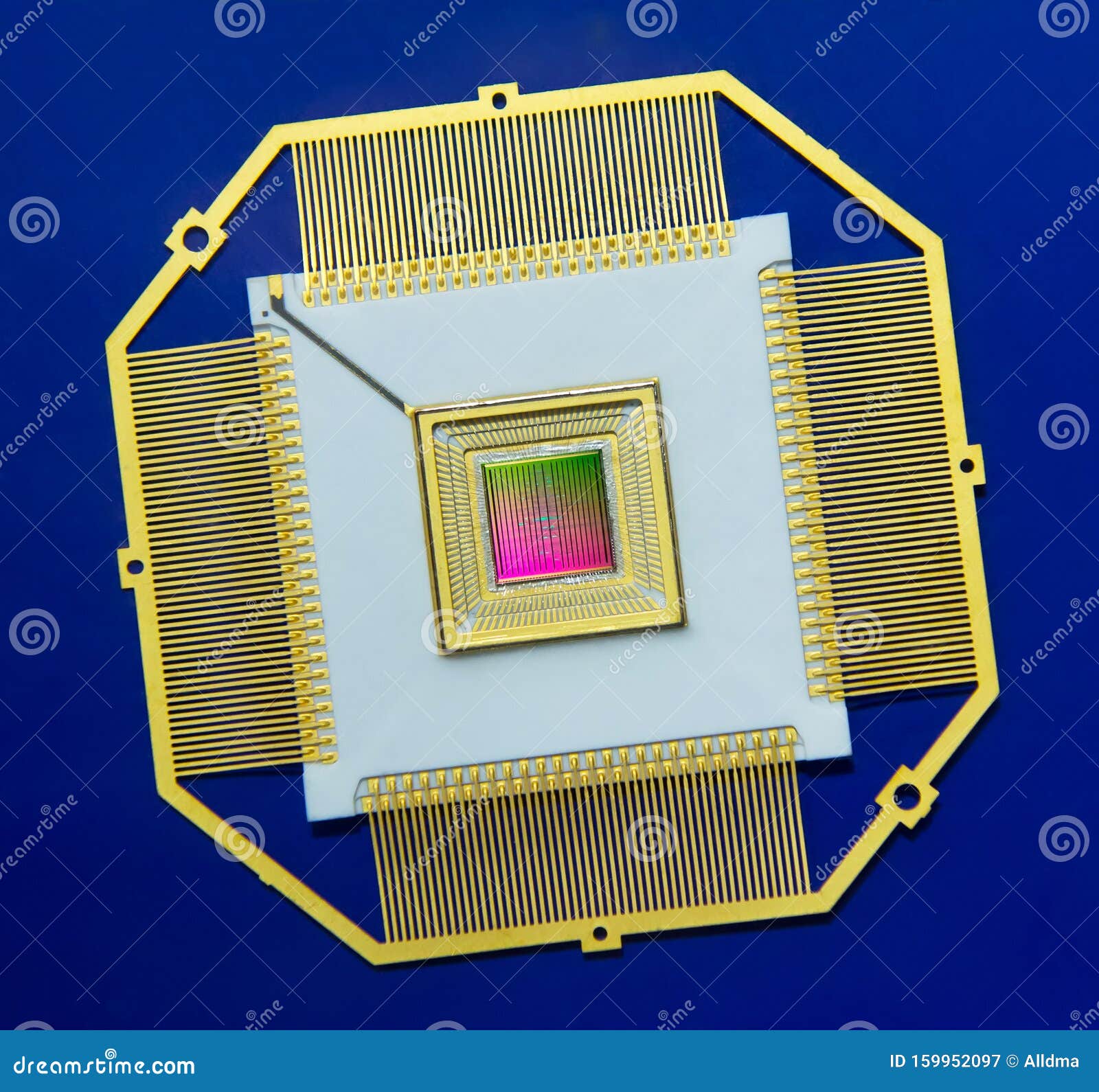 The Chip Of A High-power Transistor According To The Darlington Scheme ...