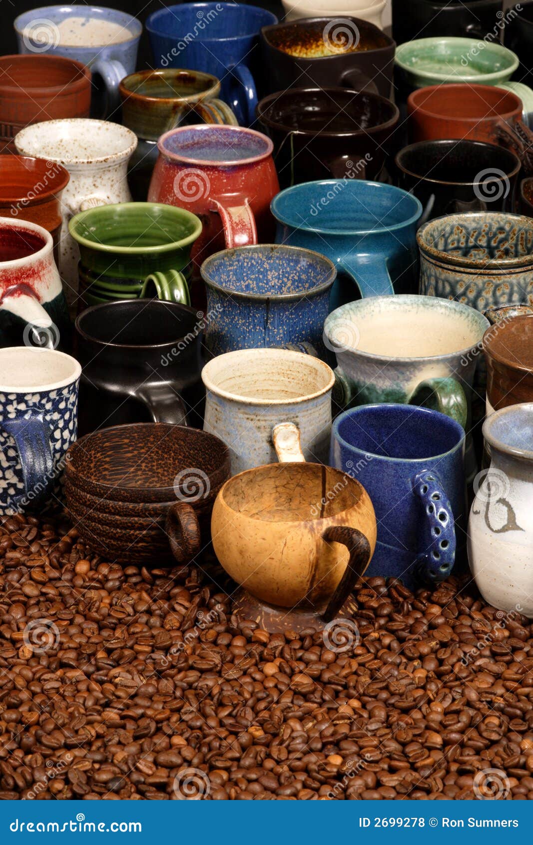 Ceramic mug collection stock photo. Image of cups, coffee - 2699278