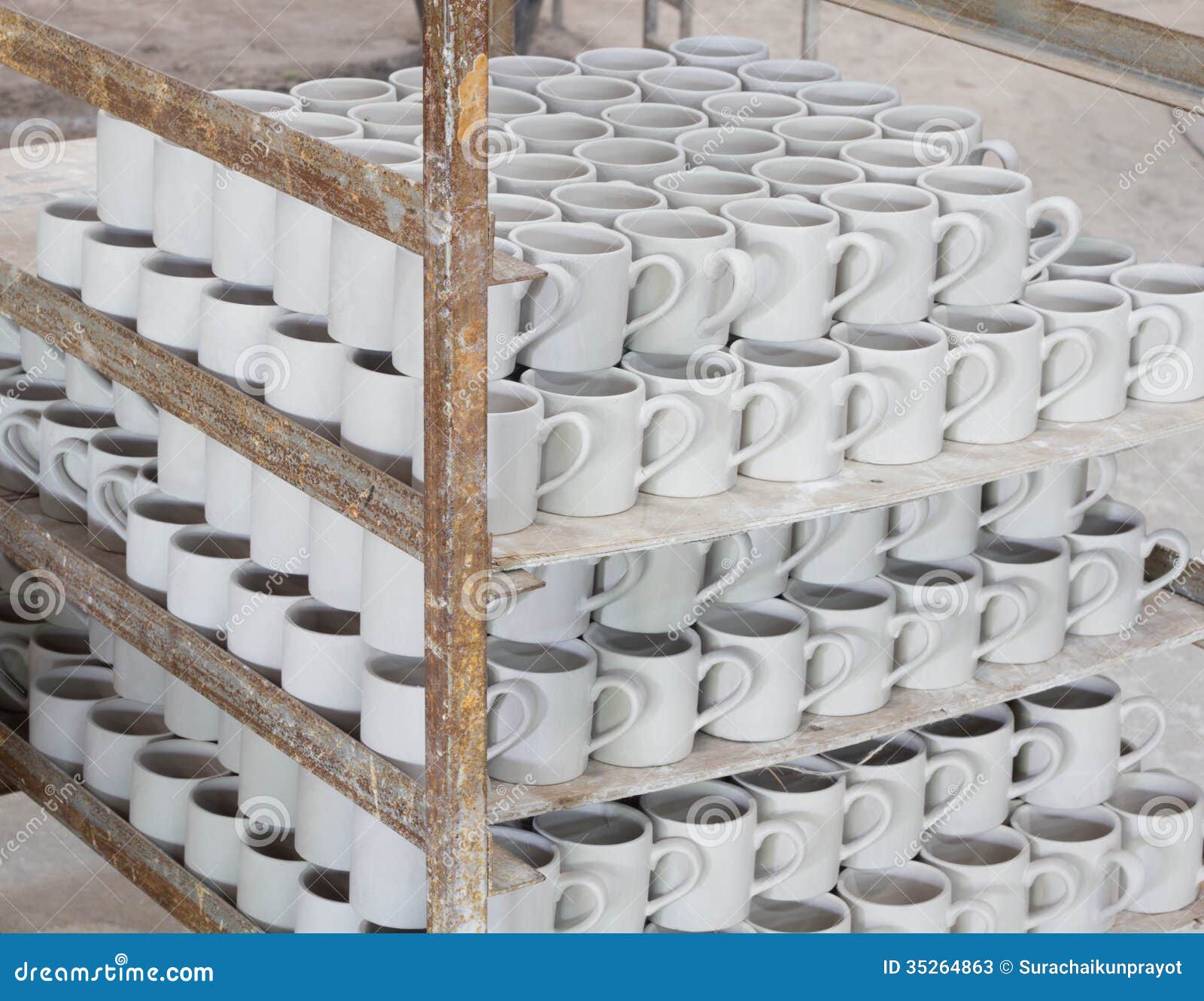 Ceramic mug stock image. Image of group, equipment, cafe - 35264863