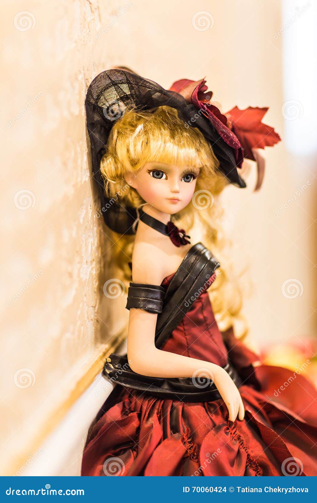 Ceramic old dolly stock photo. Image of hair, ceramic - 70060424