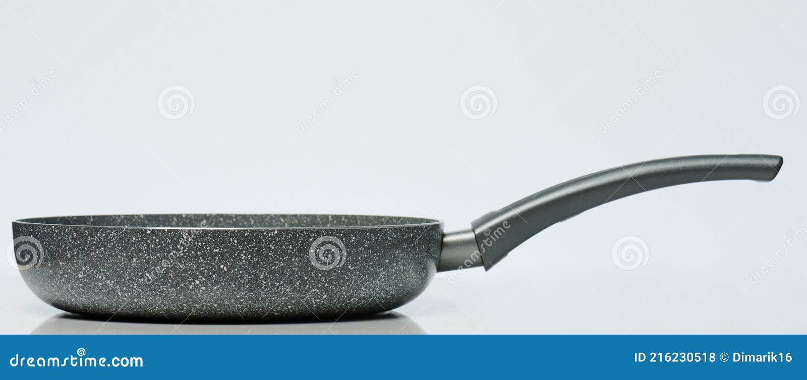 Ceramic pan side view stock photo. Image of frying, handle - 216230518
