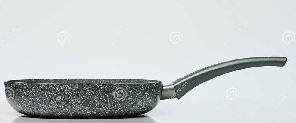 Ceramic pan side view stock photo. Image of frying, handle - 216230518