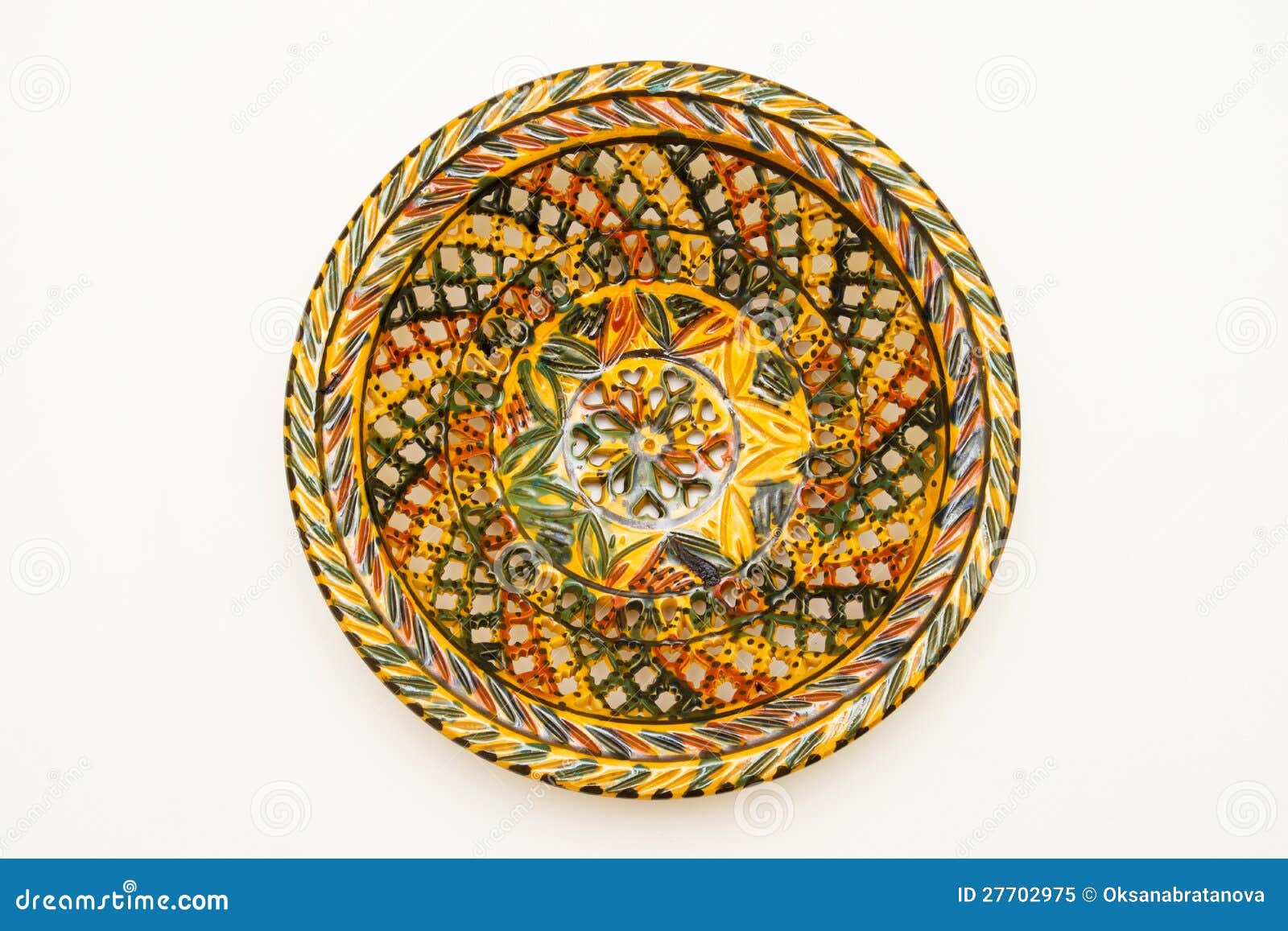 Ceramic plate stock image. Image of moroccan, craft, culture - 27702975