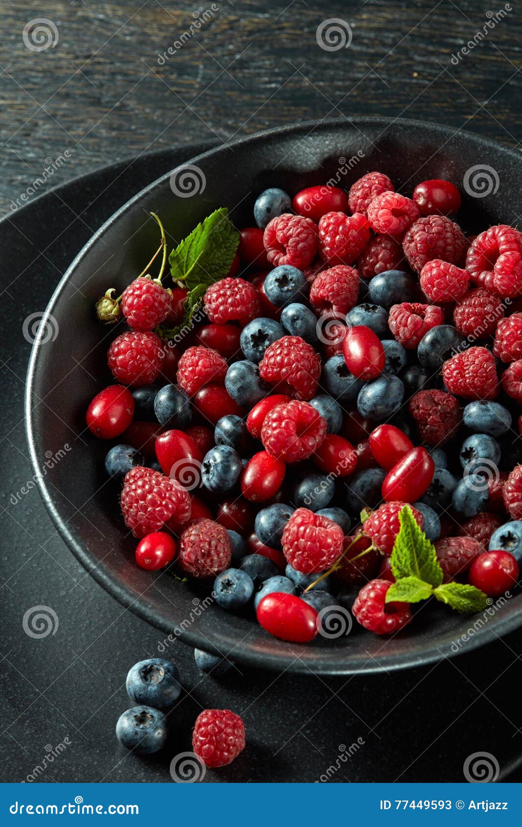 Ceramic Plate of Assortment Berries Stock Image - Image of mixed, fruit ...