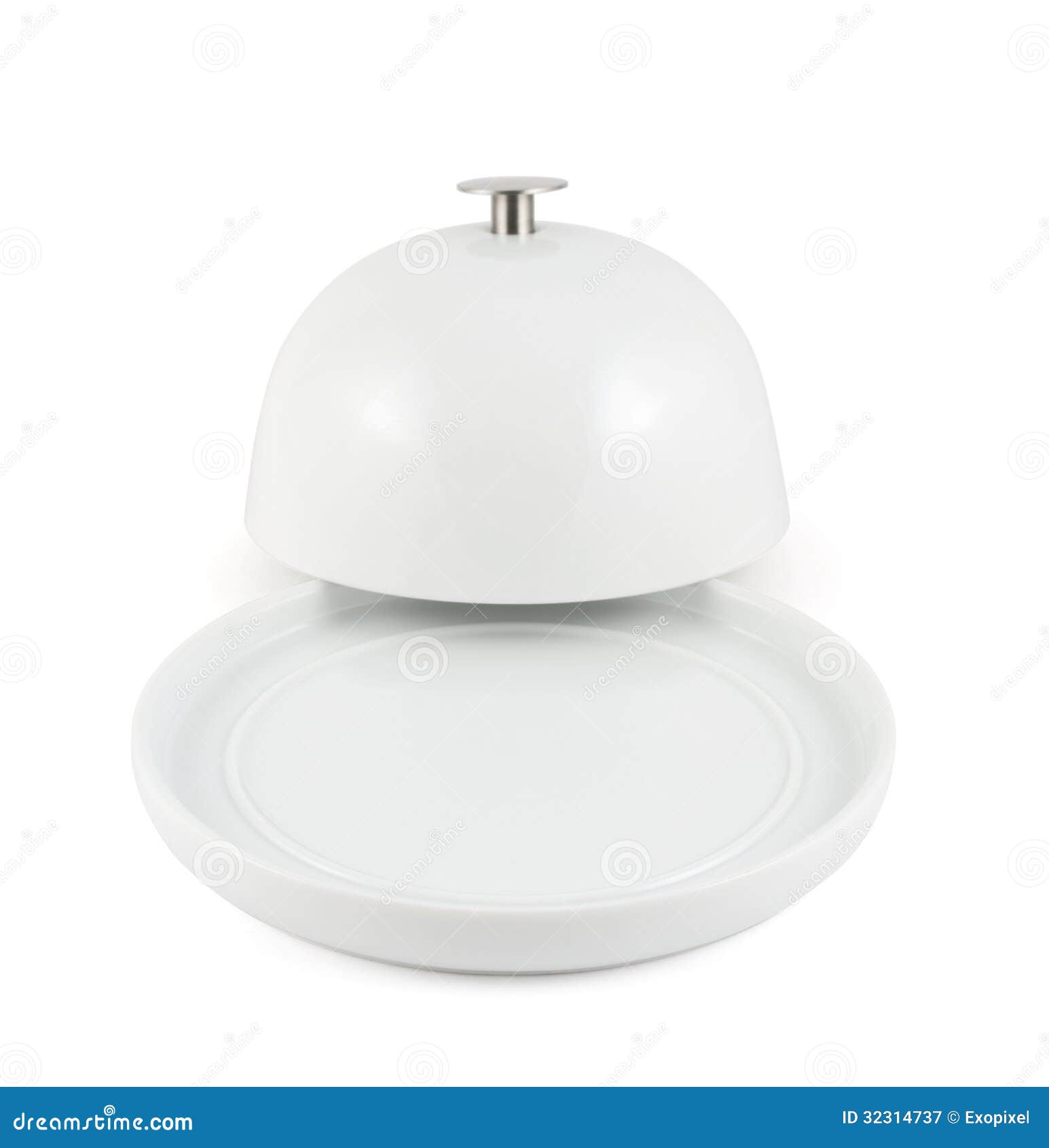Ceramic Plate Cover Over White Dish Stock Image - Image of cooking ...