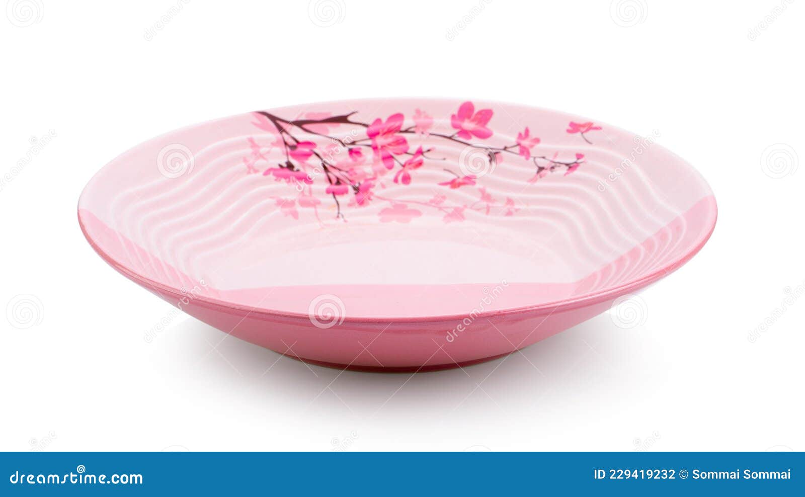 Ceramic Plate Isolated on White Stock Photo - Image of background ...