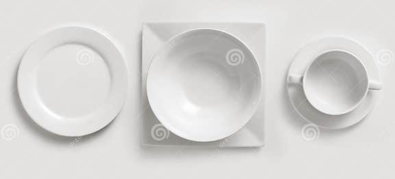 Ceramic plates & cup stock image. Image of angle - 17769275