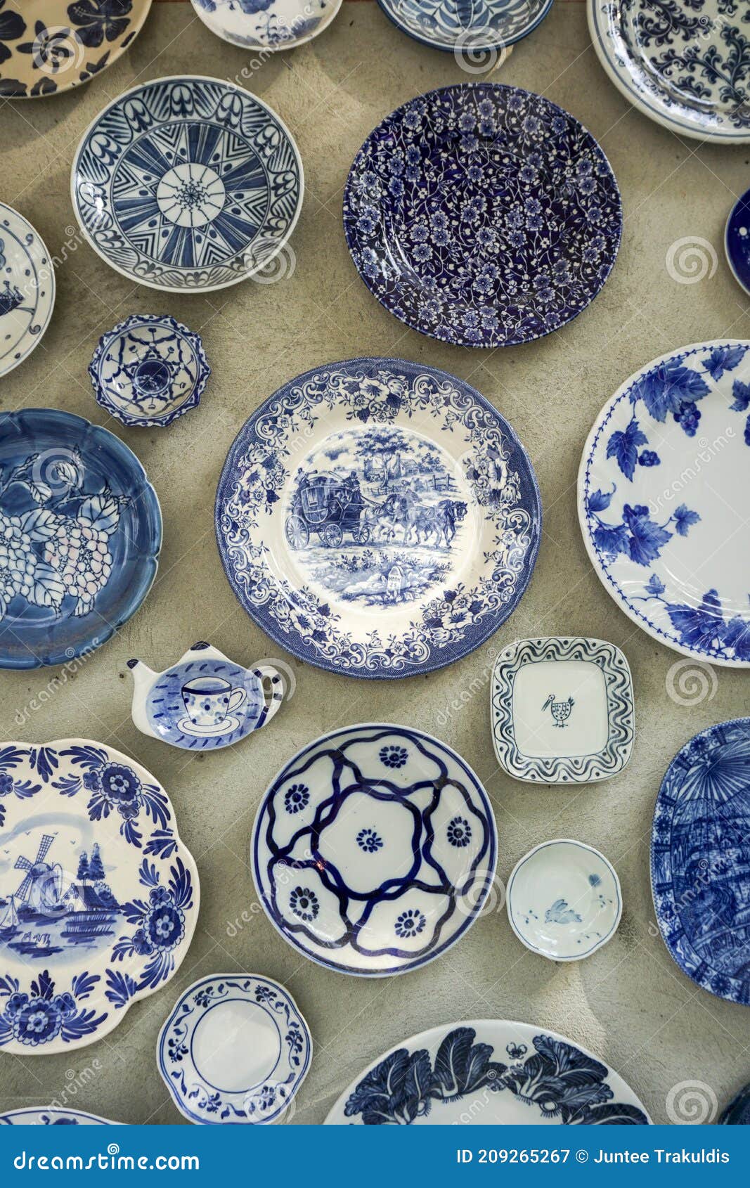 Ceramic plates stock image. Image of walls, used, empty - 209265267