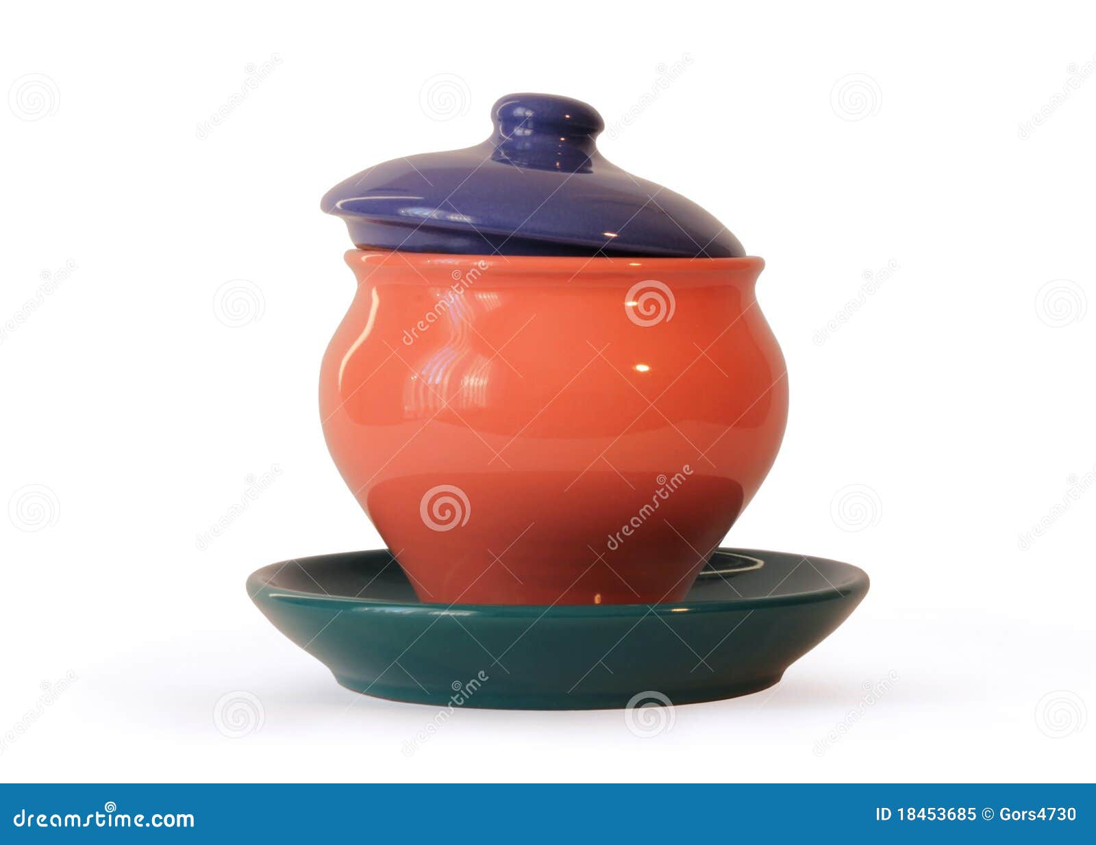 Ceramic Pot with a Lid stock image. Image of dishes, pottery - 18453685