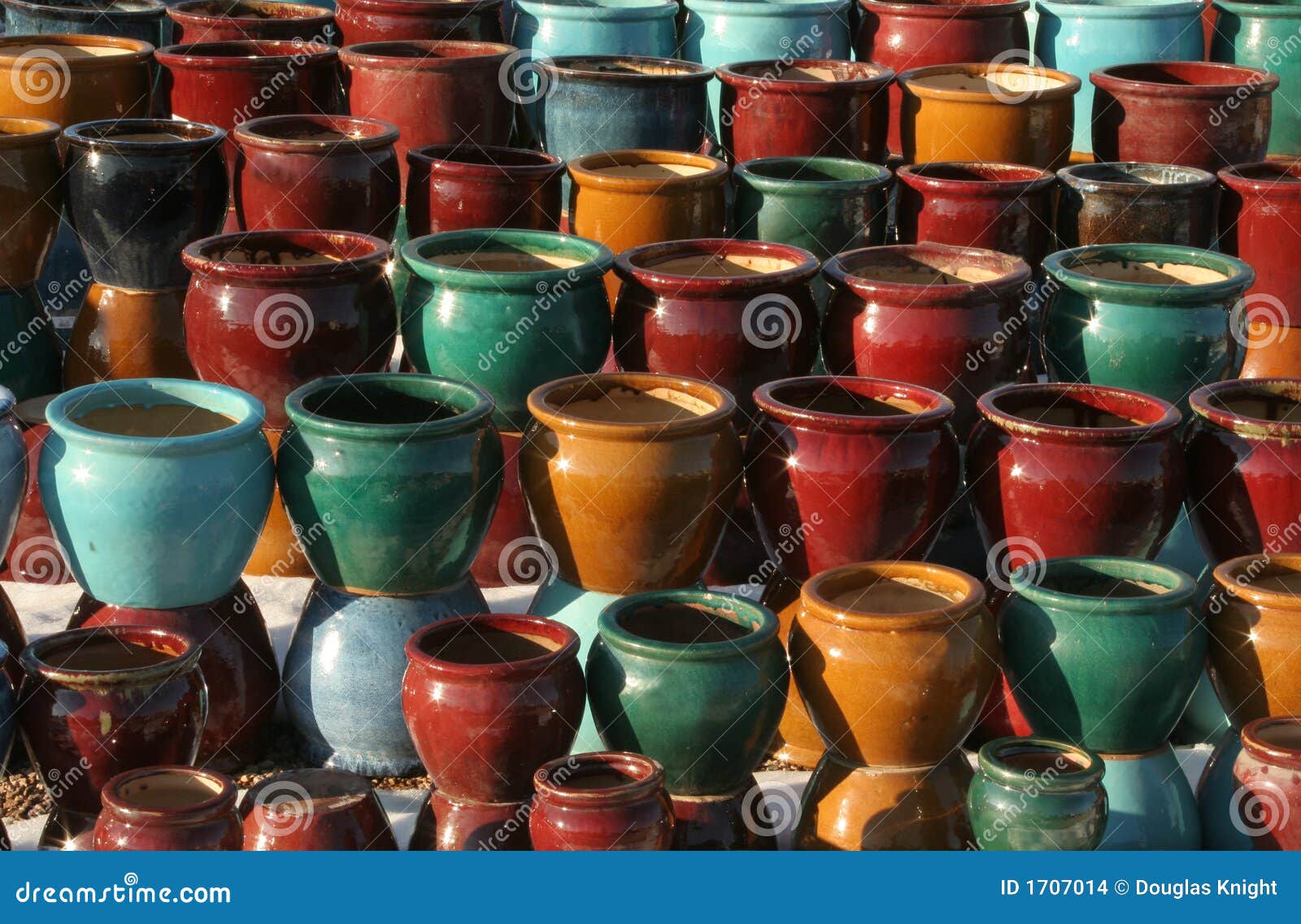 Ceramic pots 1 stock photo. Image of spanish, southwest - 1707014