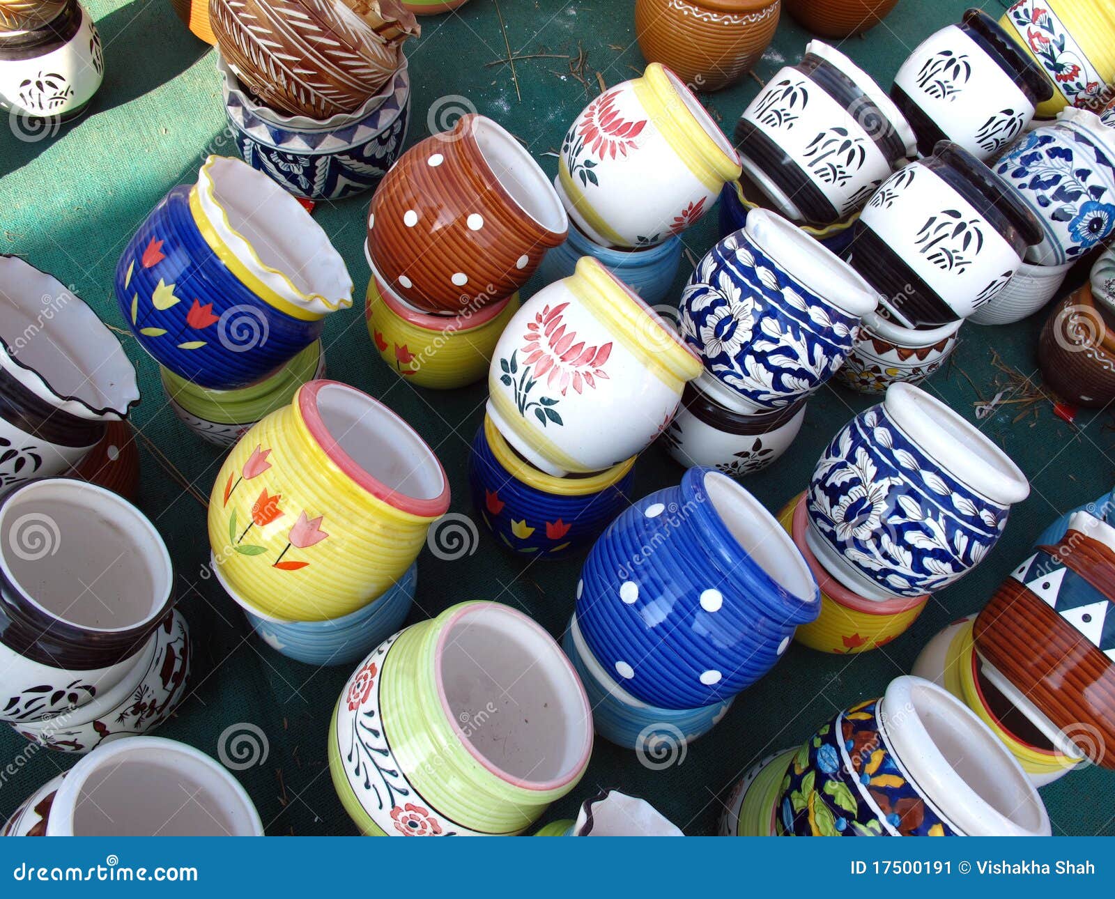 Ceramic Pots stock image. Image of display, designer - 17500191