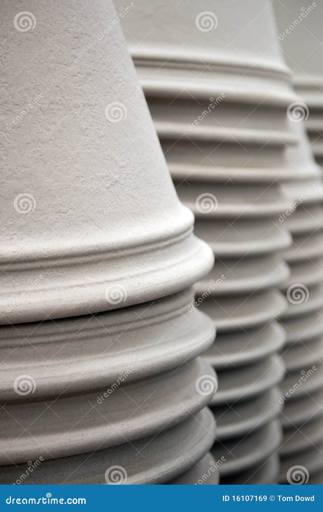 Ceramic pots in a stack stock image. Image of stacked - 16107169