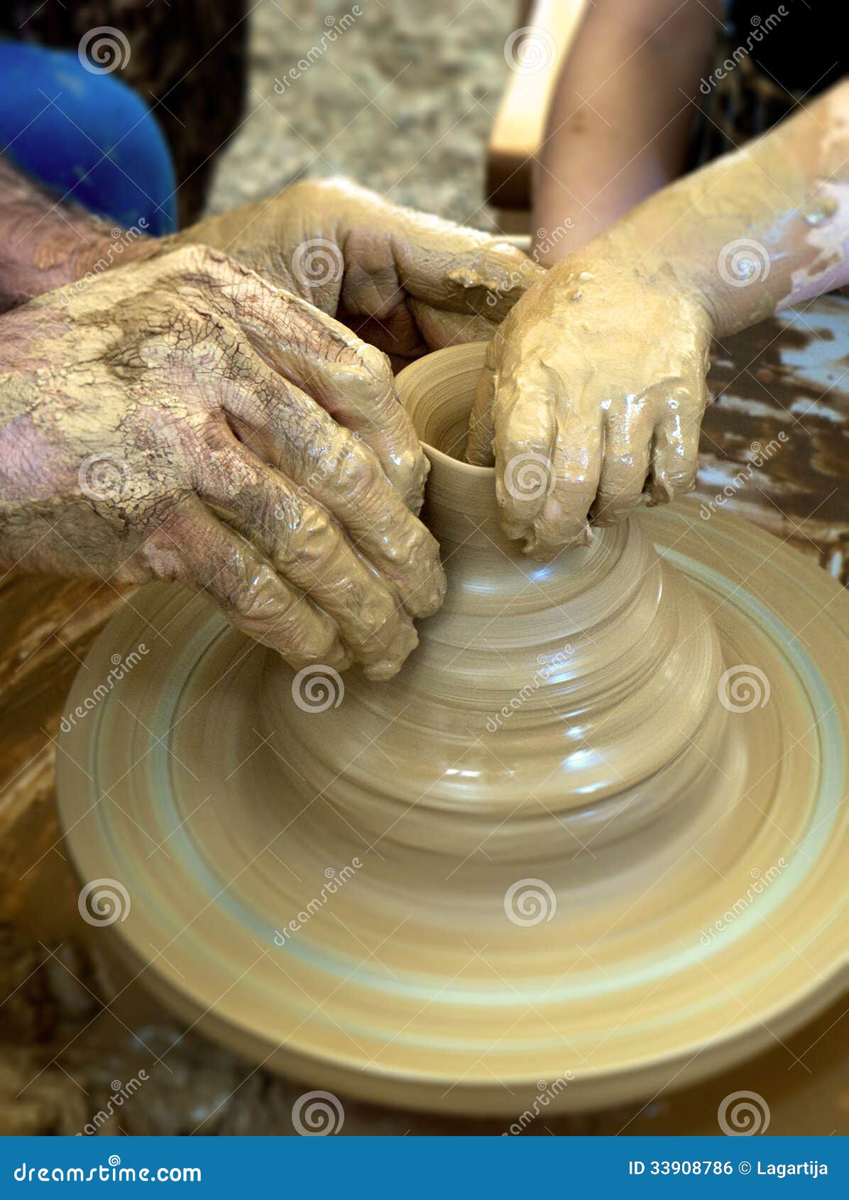 Ceramic potter hands stock photo. Image of potter, sculpture - 33908786