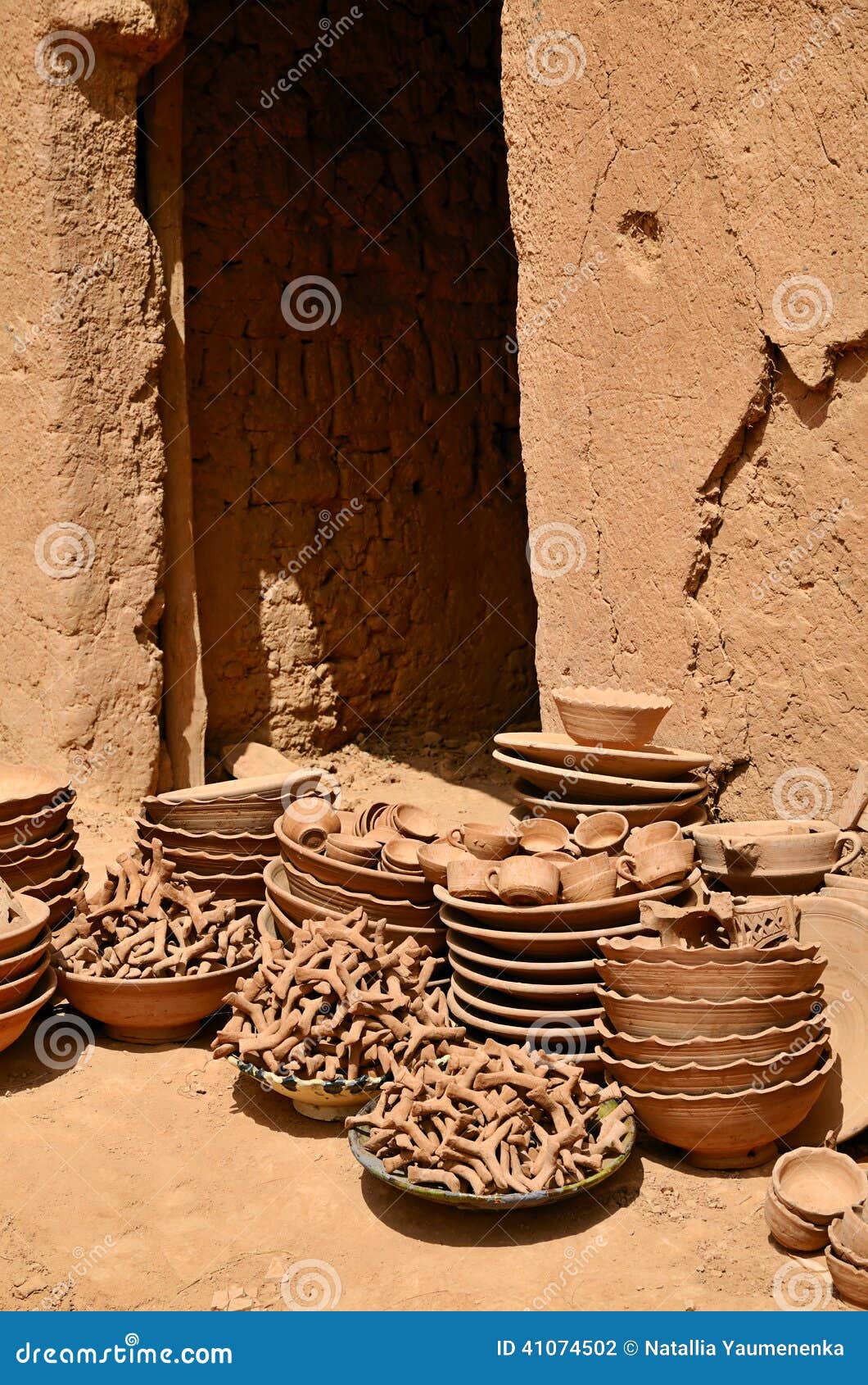 Ceramic pottery stock photo. Image of plate, rural, sale - 41074502