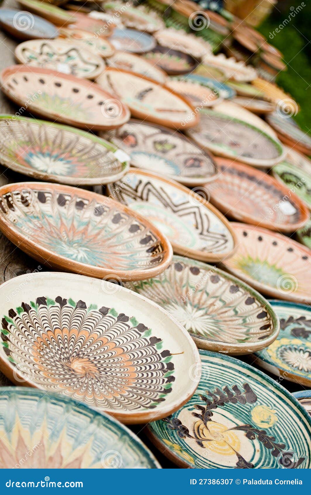 Ceramic pottery at Horezu stock image. Image of ceramic - 27386307