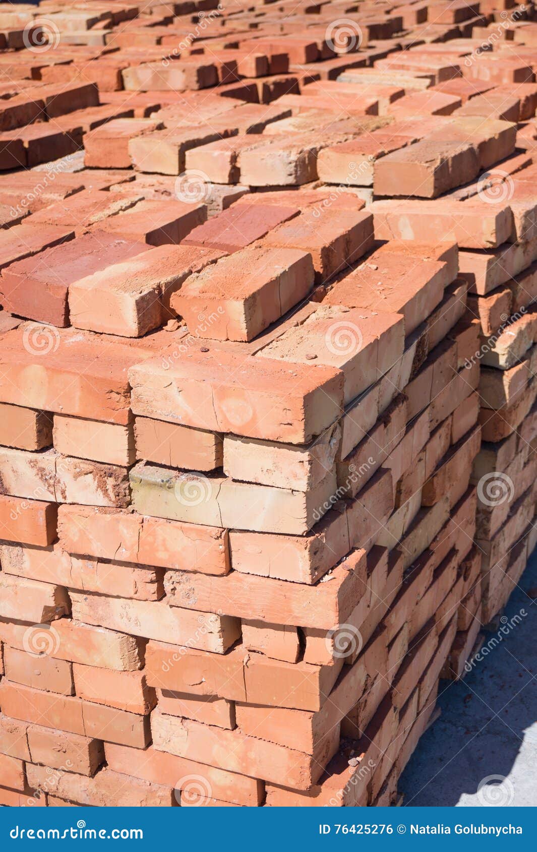 Ceramic red brick stock photo. Image of heavy, fired - 76425276