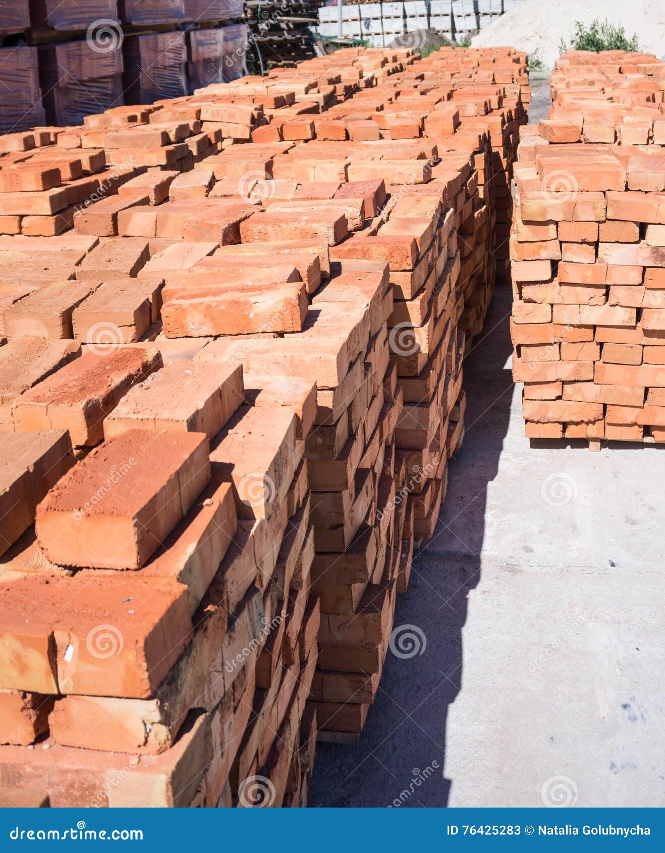 Ceramic red brick stock image. Image of material, brick - 76425283