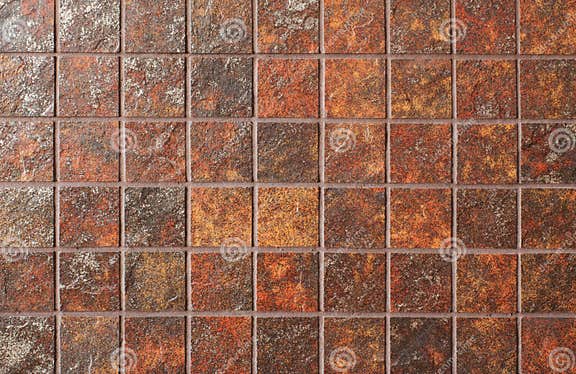 Ceramic Red Rustic Tile Background Stock Photo - Image of detail ...