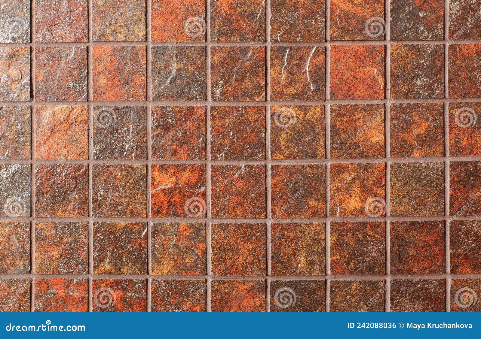 Ceramic Red Rustic Tile Background Stock Photo - Image of cement ...