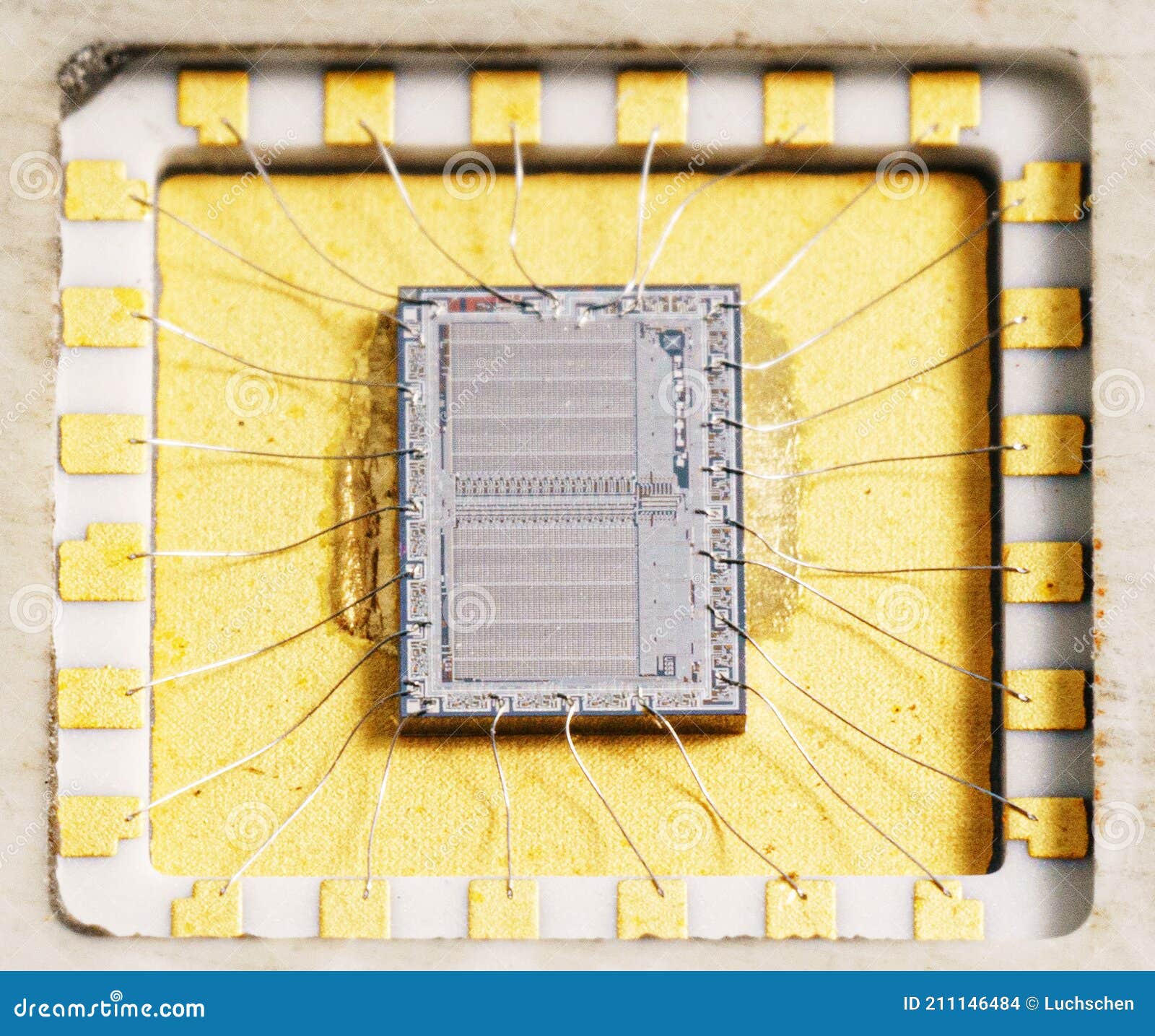 Ceramic ROM memory chip stock photo. Image of industry - 211146484